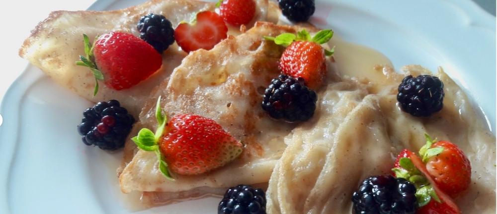 Plant-Based Raspberry Maple Crepes | Assuaged